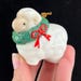 Vintage Ceramic Fat Sheep With Winter Wreath Ornament - Made in Japan ...