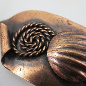 Copper Brooch - Mid Century Modern Jewelry, Lapel Pin - Etsy