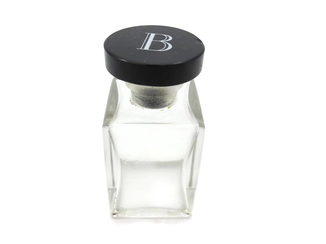 Vintage Balmain Perfume Bottle - Empty Black Stopper - Etsy
