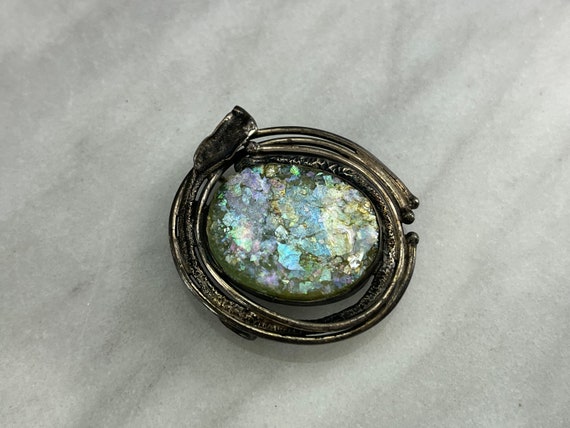 Ancient Roman Glass Brooch or Necklace Pendant - Ster… - Gem