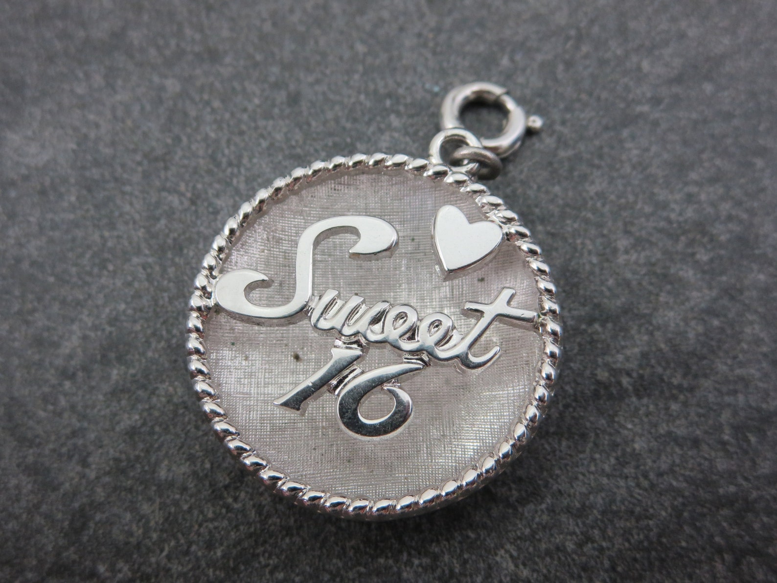 Silver Sweet 16 Charm Vintage Charms for Bracelet Monet - Etsy
