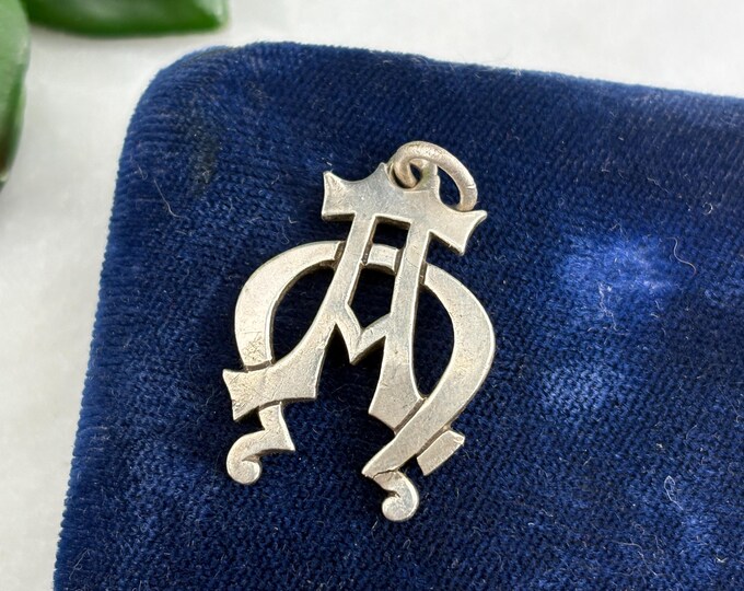 Vintage James Avery Sterling Silver Alpha & Omega Charm Pendant AS IS ...