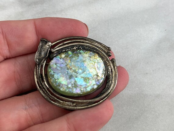 Ancient Roman Glass Brooch or Necklace Pendant - Ster… - Gem