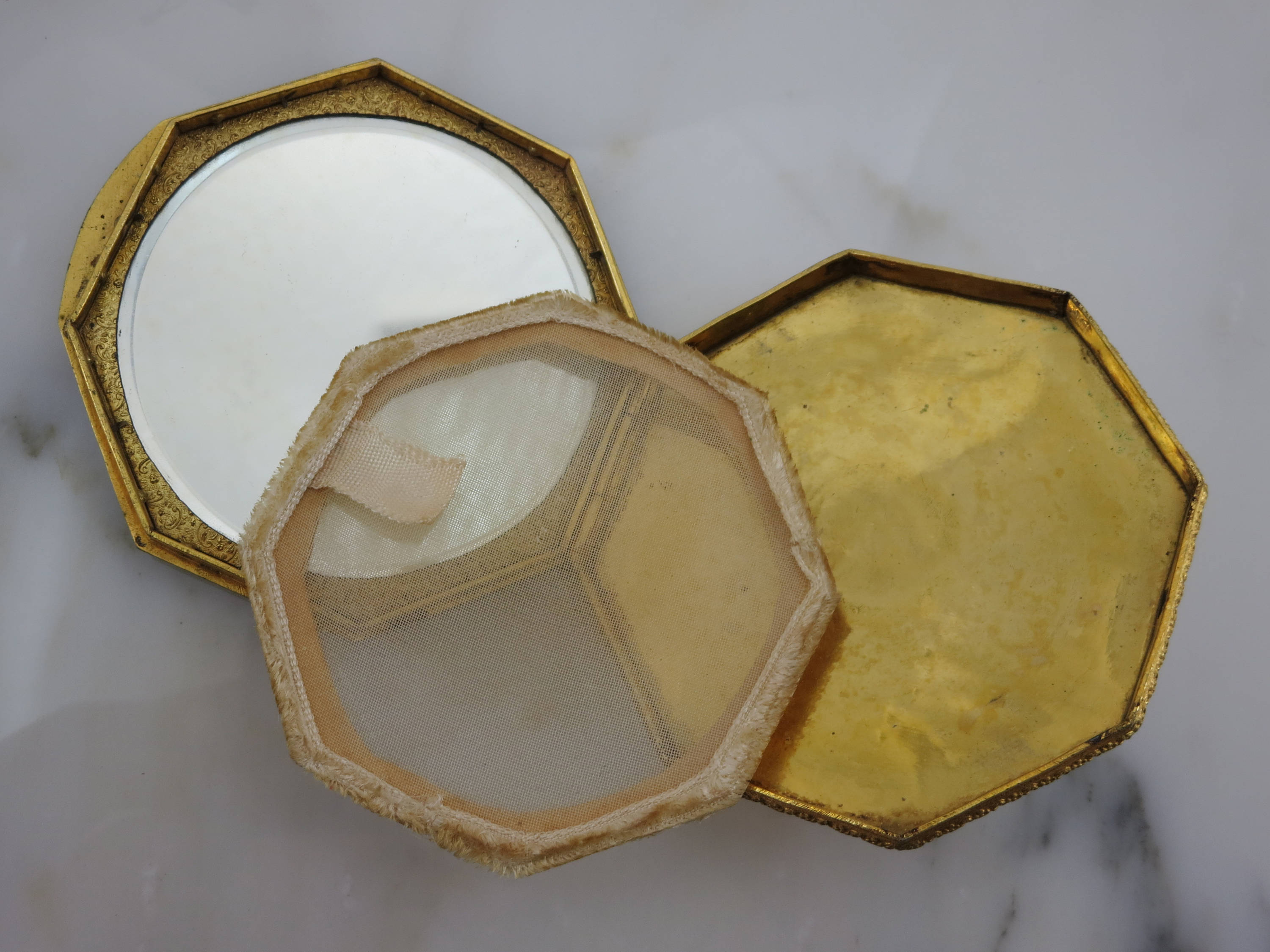 Portrait Compact Hand Painted Enamel and Paste Rhinestones | Etsy