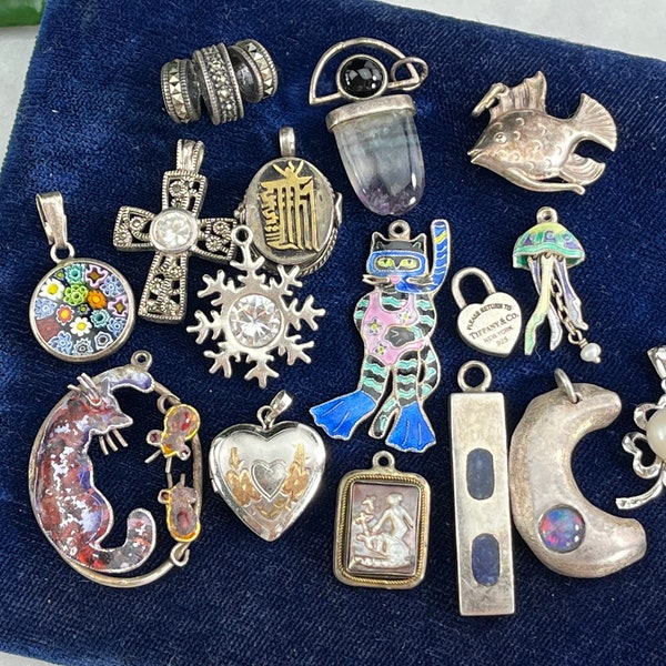 Sterling Silver Pendant - Etsy