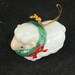 Vintage Ceramic Fat Sheep With Winter Wreath Ornament - Made in Japan ...