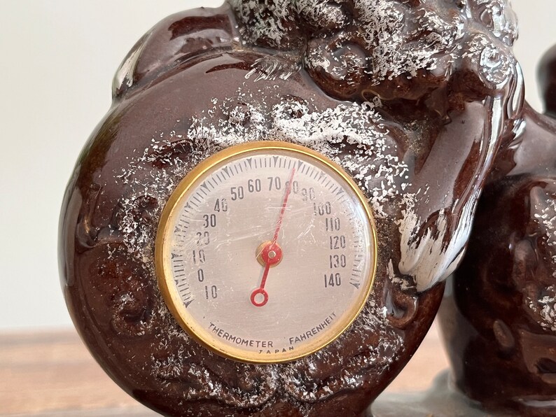 Ceramic Poodle Thermometer - Vintage Red Ware - Etsy