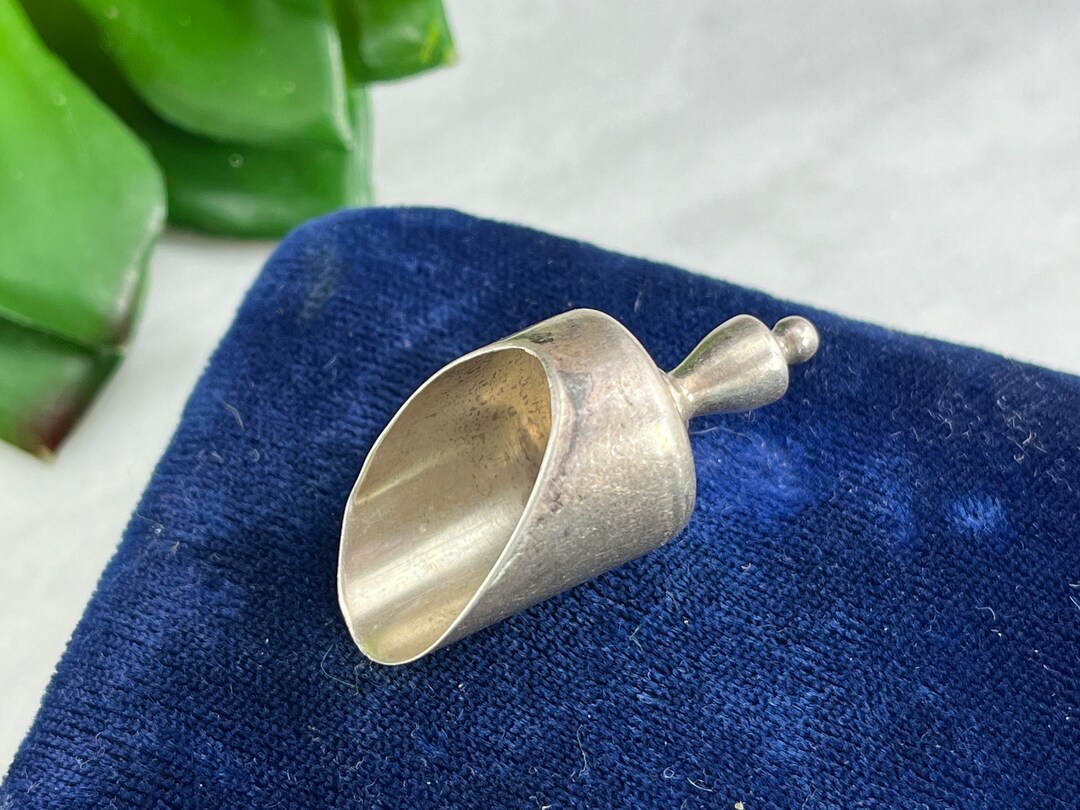 Georg Jensen Sterling Silver Sugar Scoop Spoon - Miniature Spoon Doll ...