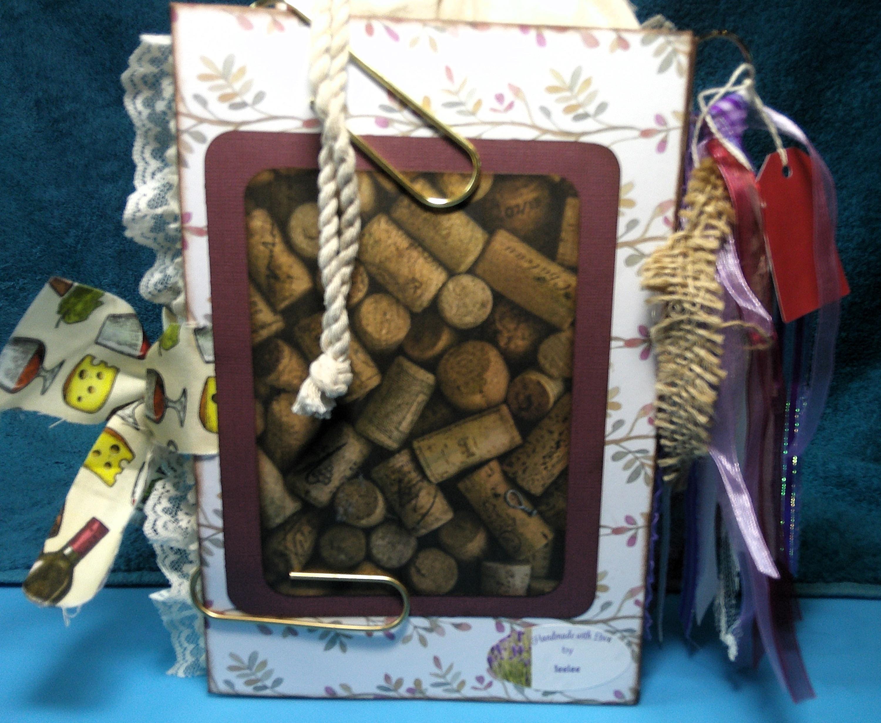 Wine Themed Handmade Junk Journal, Vintage Style, Recycled & Found ...