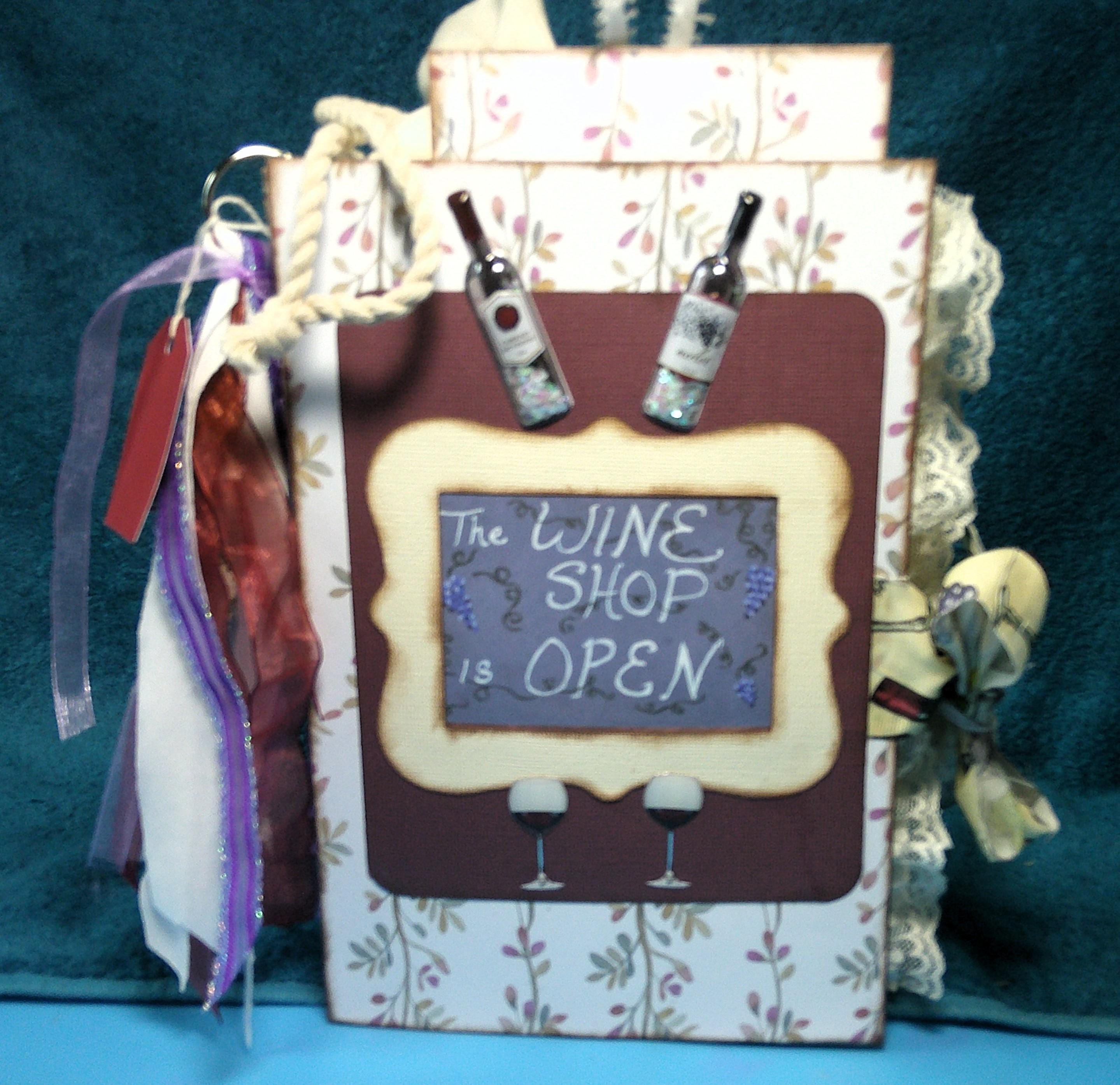Wine Themed Handmade Junk Journal, Vintage Style, Recycled & Found ...