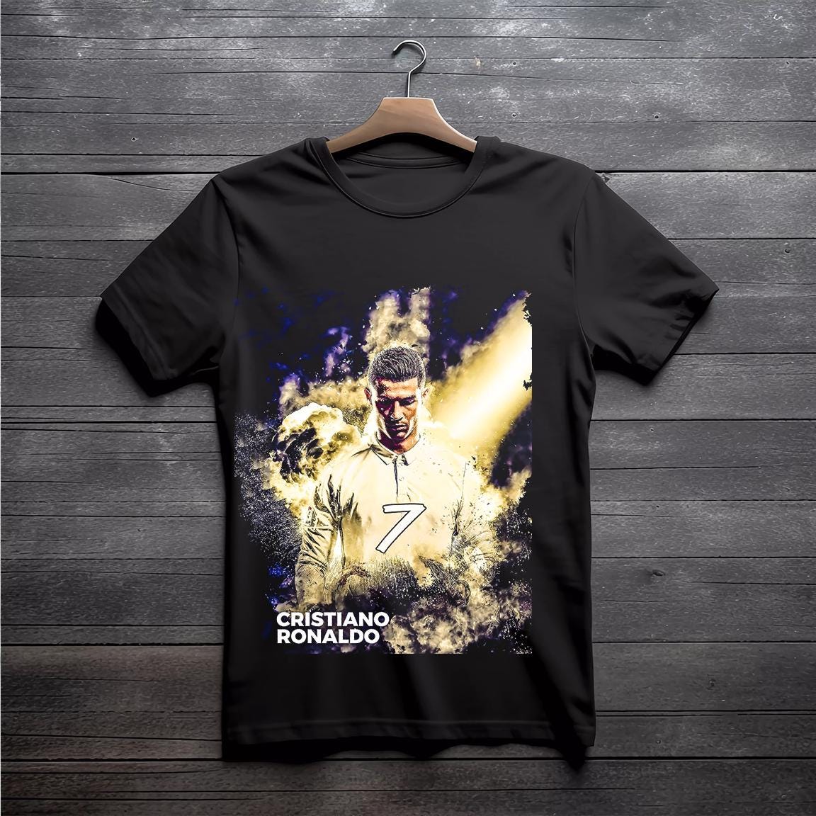 Cristiano Ronaldo CR7 Designs DTF Halftones Printing T-shirt Templates ...