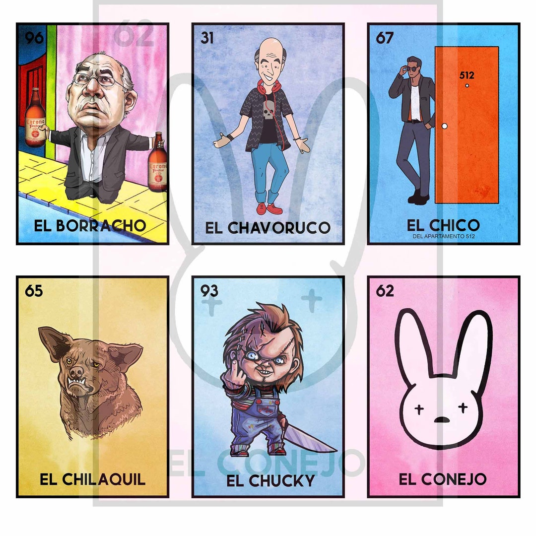 The New Mexican Loteria Funny Funny Adult Parodies Instant Download 63 ...