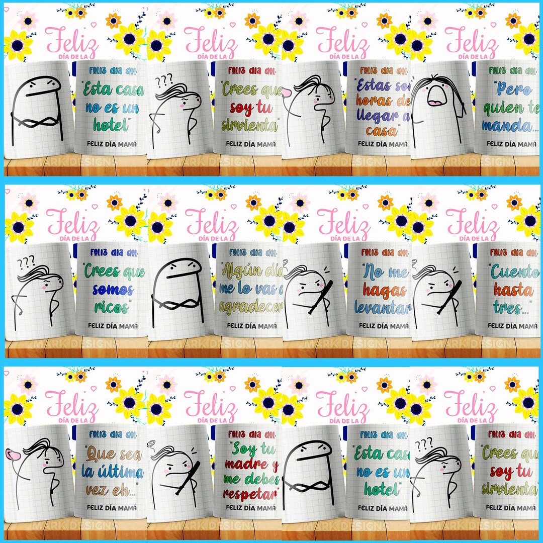 20 Flork Designs Funny MOM Phrases Mother's Day Memes Mugs Sublimation ...