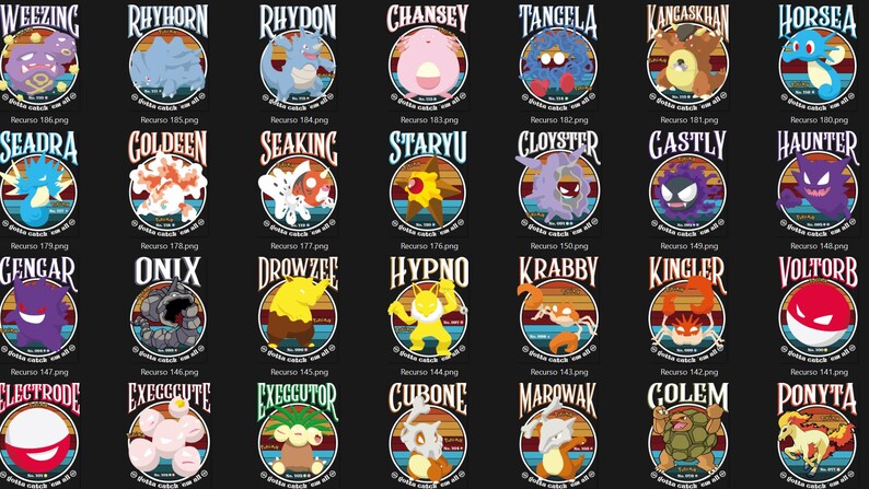 150 POKEMON Evolutions Png Design Cartoon PDF, Instant Download, 150 ...