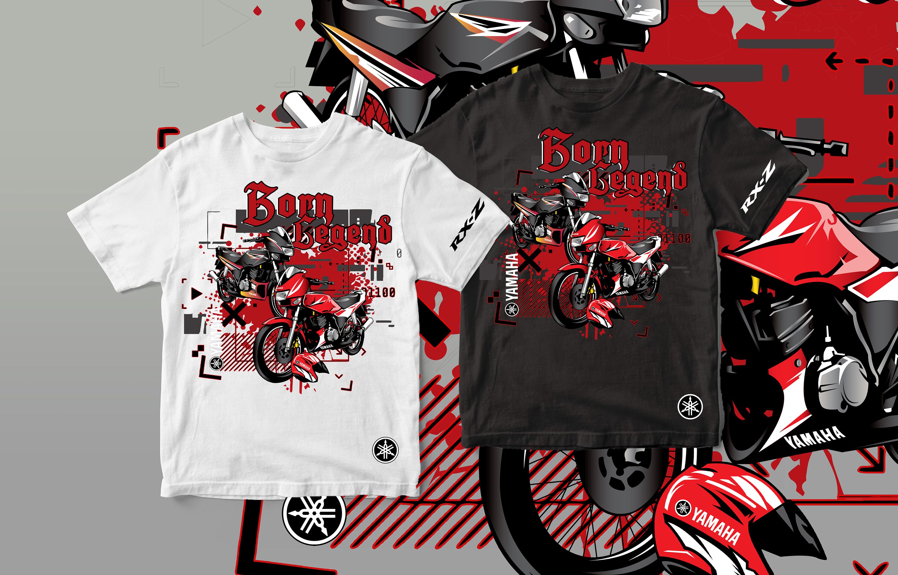 Yamaha RXZ Motorcycles Sublimation DTF Instant Download Motorcycles ...