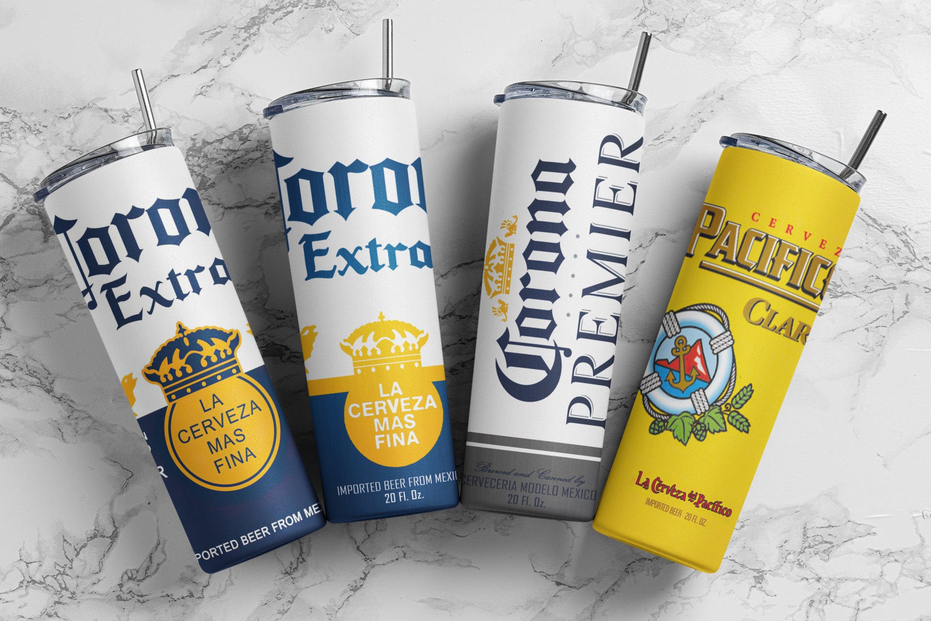 30 Designs Tumbler Sublimation Beers Model Corona Ultra Instant ...