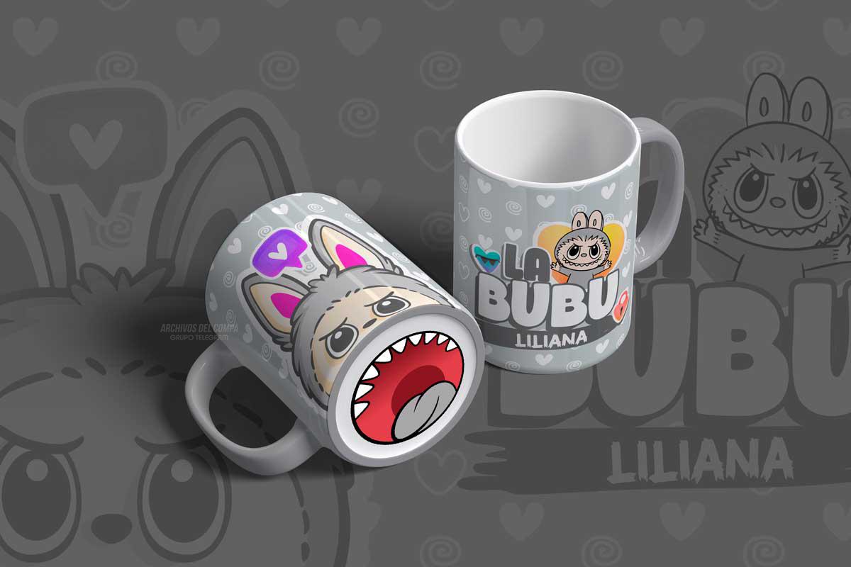 7 LABUBU Templates With MOUTHS CUPS Bottom Sublimation Mugs Cartoons ...