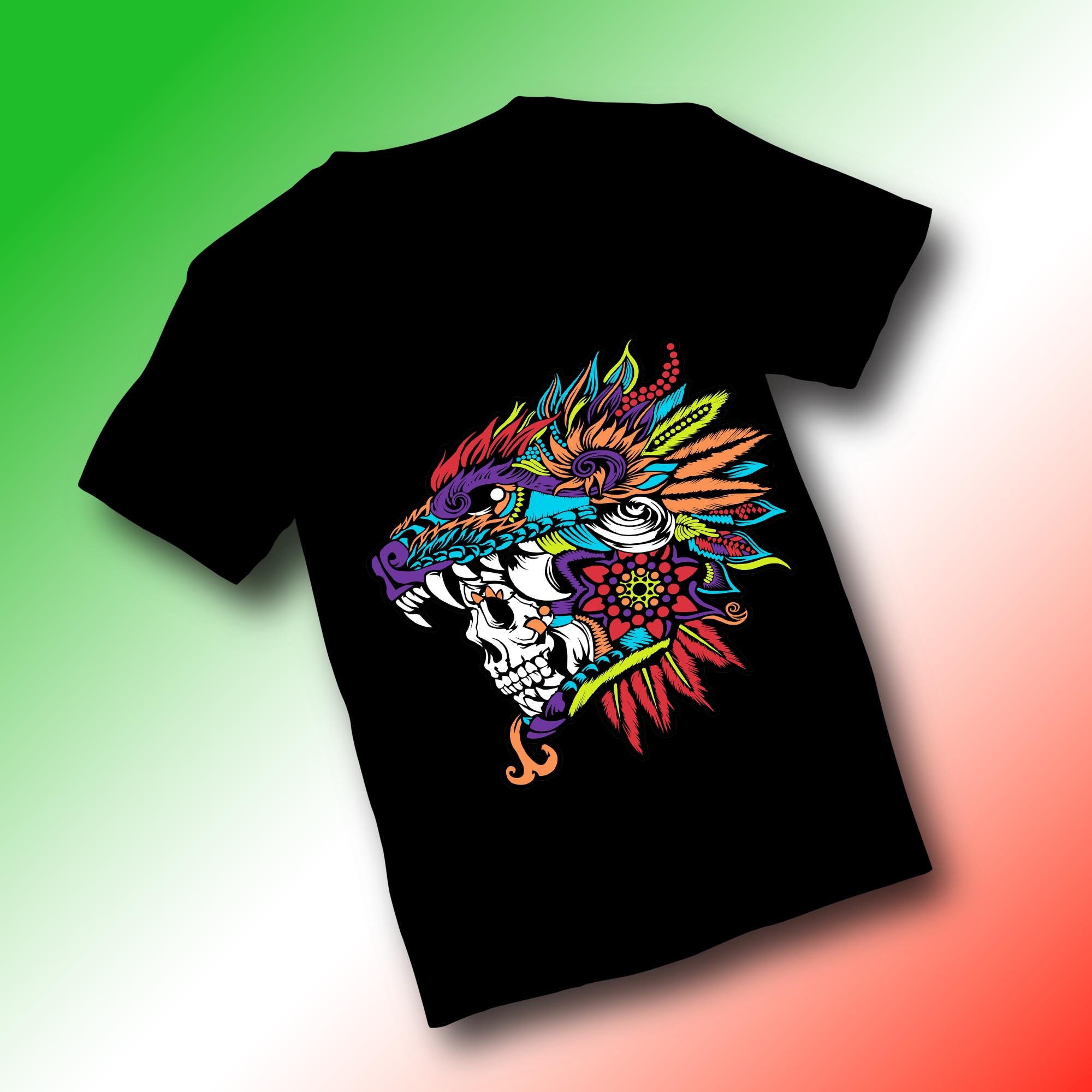 Huichol Aztec Designs Skulls Gods National Holidays Mexico Vectors DTF ...
