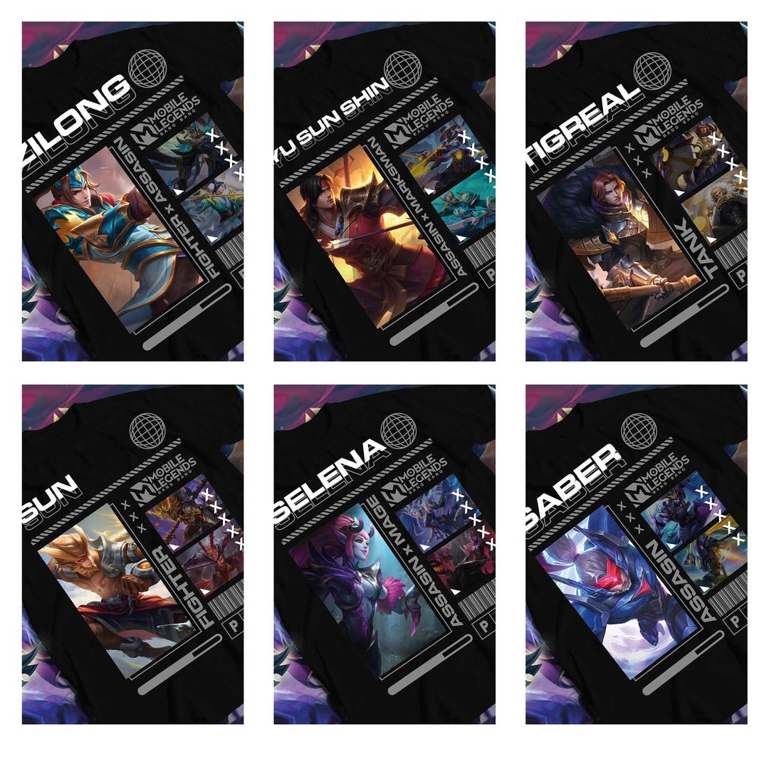 39 DTF Print Layouts Mobile Legends Bang Bang Videogames Png, Instant ...
