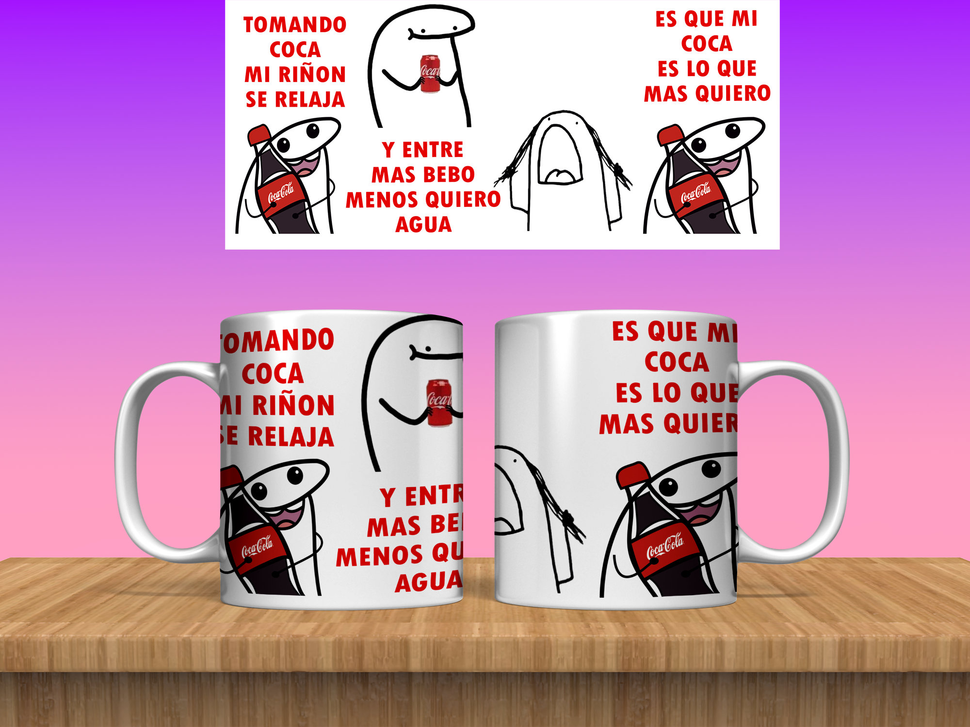 Plantillas Virales Moda Top Ventas Tazas Mugs CocaCola,Homero,Cada vez ...