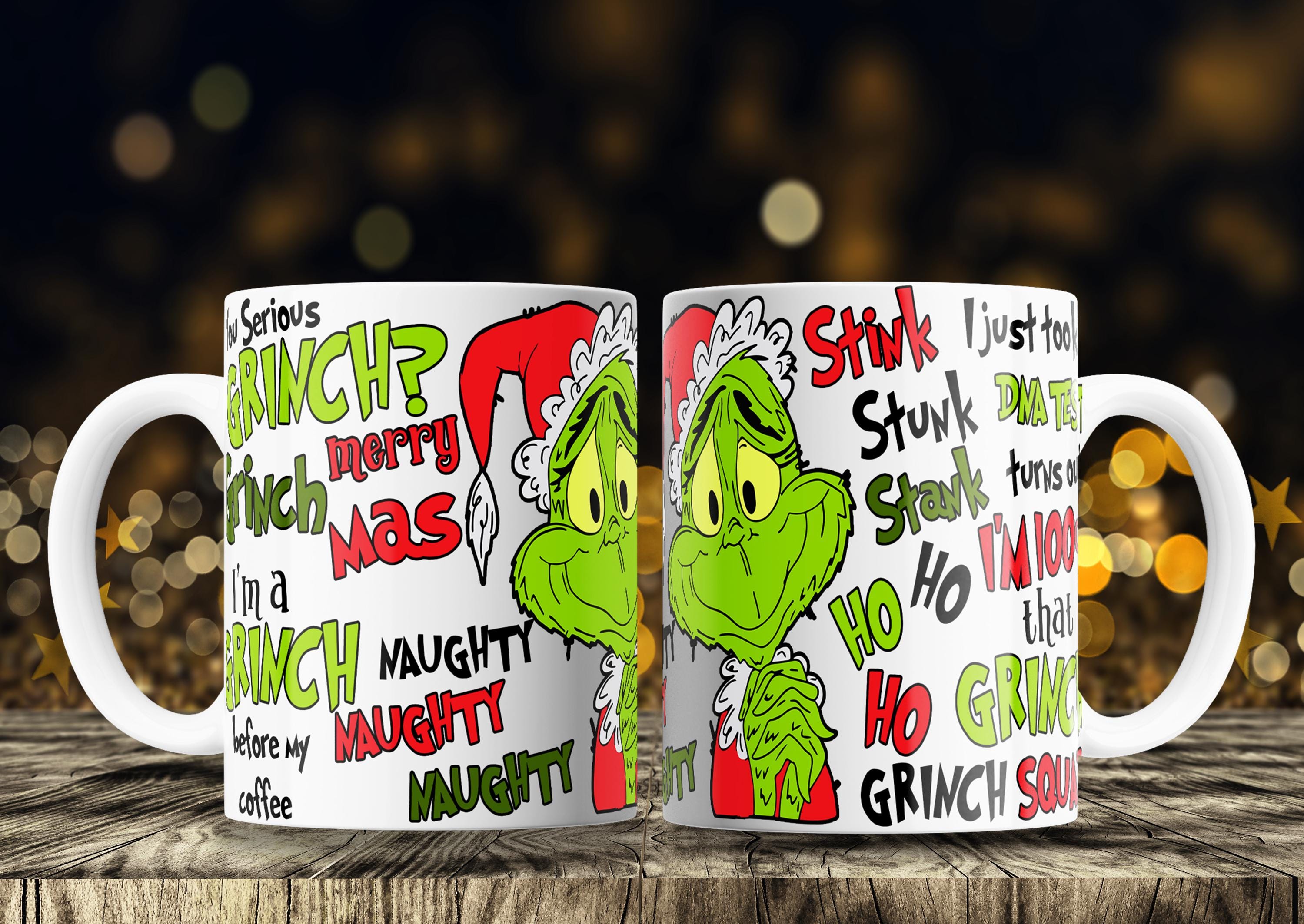 22 Plantillas Grinch Tazas Sublimacion Virales Descarga Instantanea 22 ...