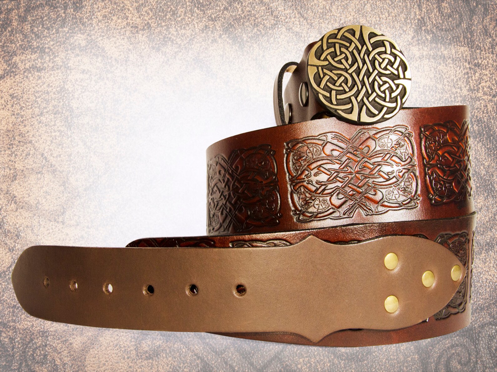 Handmade Leather Kilt Belt Celtic Kilt Belt Black Kilt | Etsy