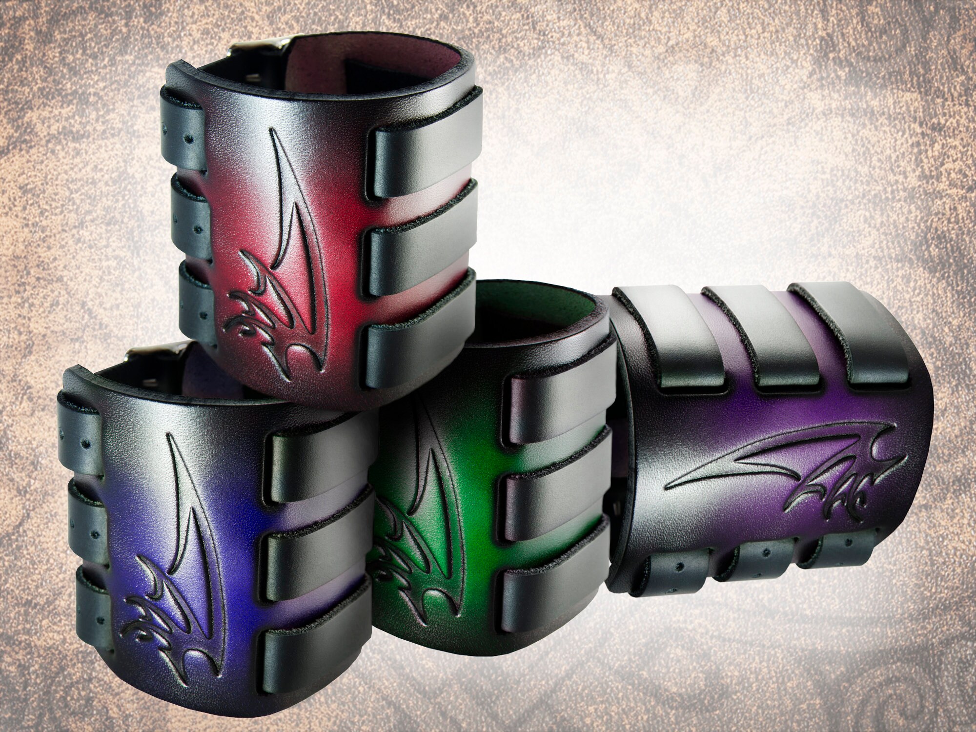 Dragon Wing Cuff Bracer Handmade Solid Leather Cuff Bracer | Etsy