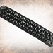 Conical Studded Leather Cuff - 3 Row - Handmade Steel Black Silver ...