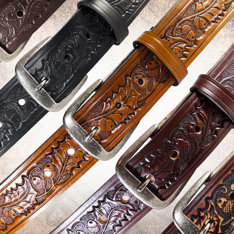 Embossed Belts - Etsy