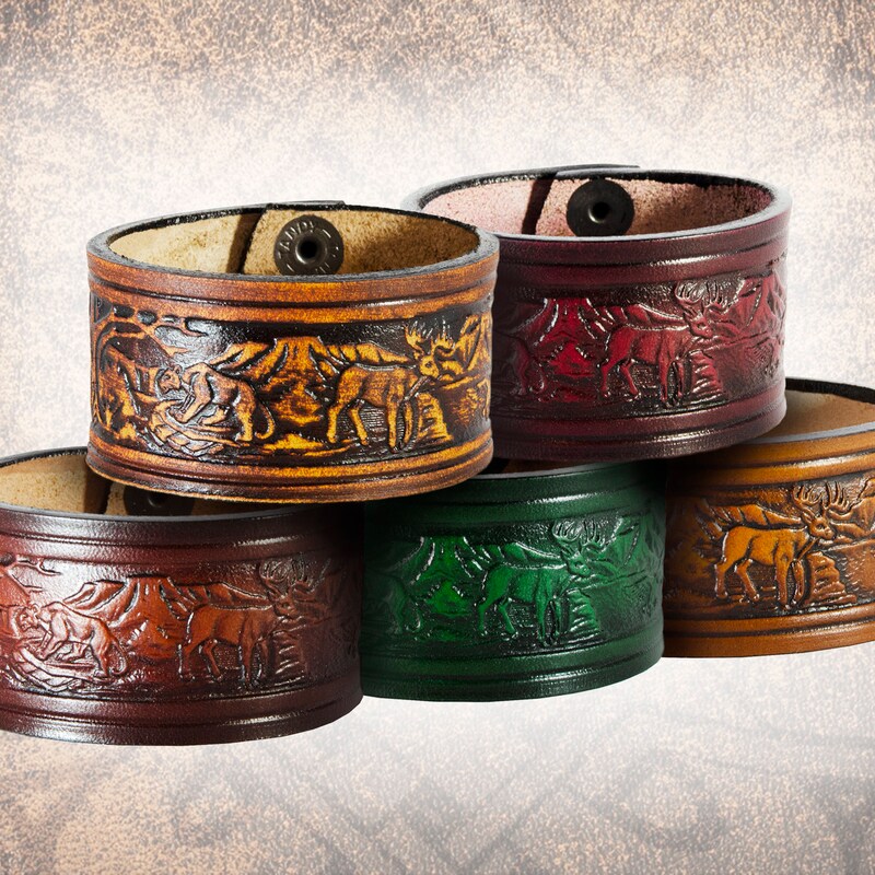 Embossed Bracelet - Etsy