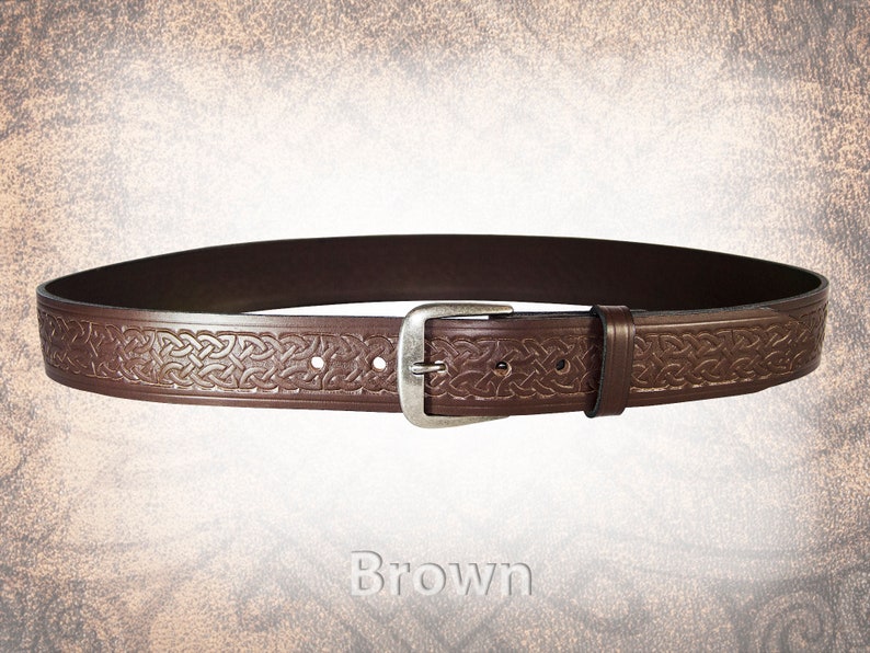 Handmade Celtic Leather Belt Celtic Eternity Knot - Etsy