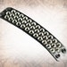 Conical Studded Leather Cuff - 3 Row - Handmade Steel Black Silver ...