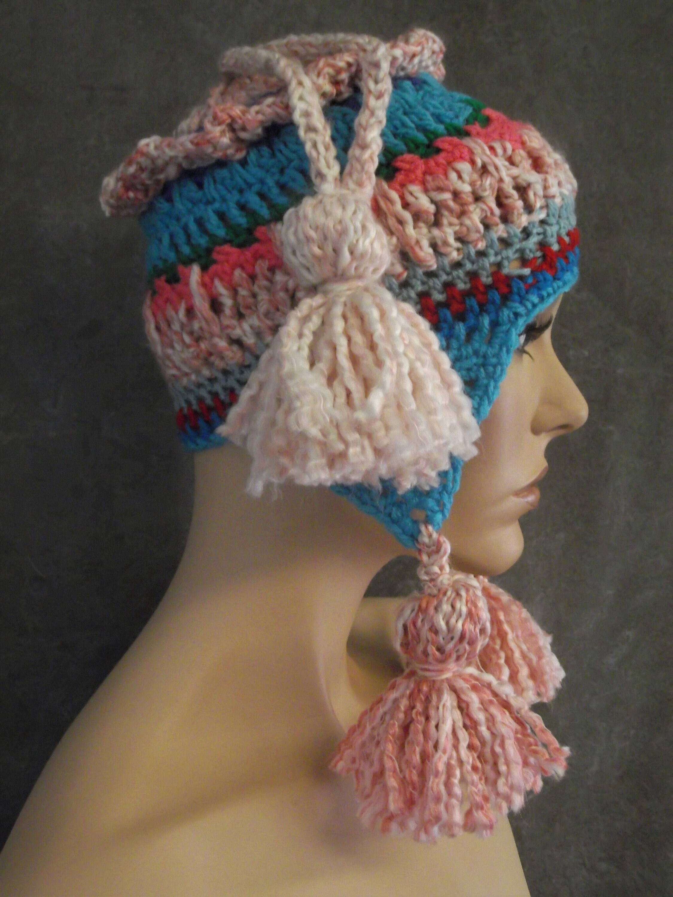 OOAK Crochet Cap, Women, Winter,accessories, Chullo-style, Teens, Girls ...