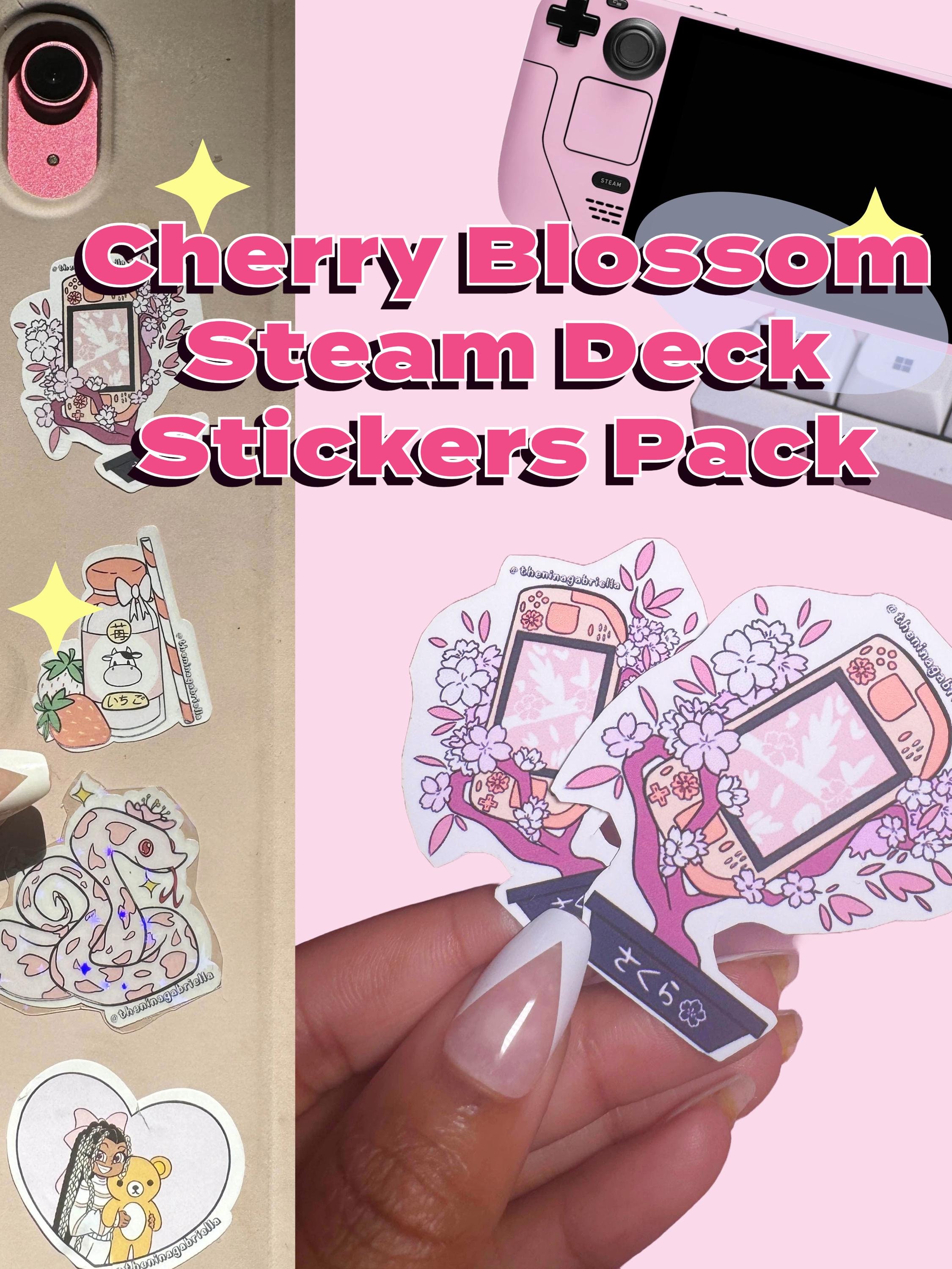 Cherry Blossom Steam Deck Sticker Set - Etsy