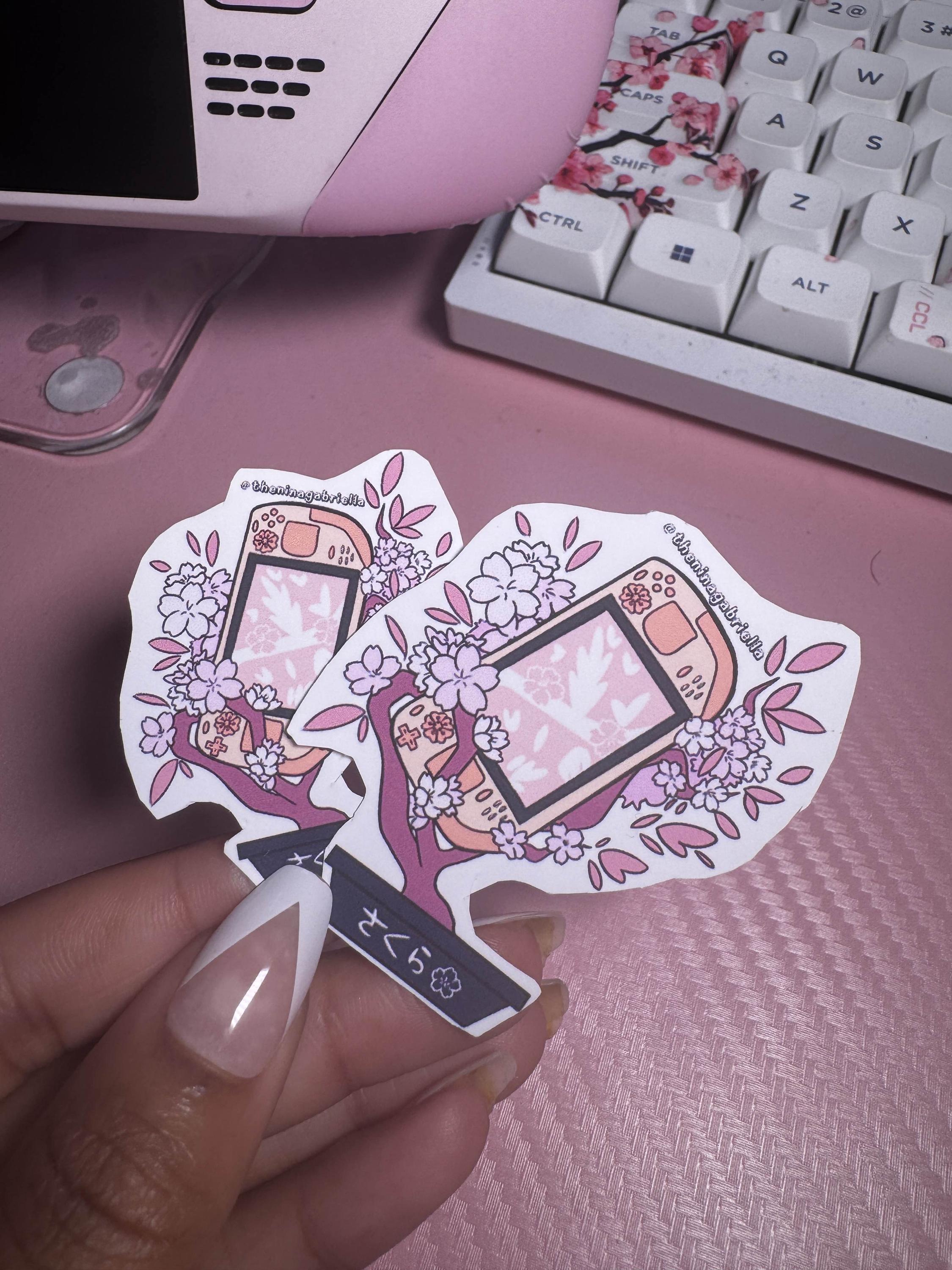 Cherry Blossom Steam Deck Sticker Set - Etsy
