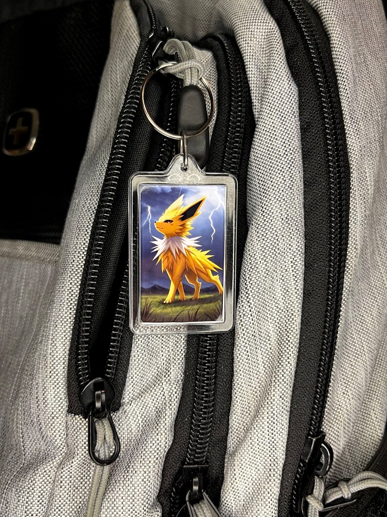 Pokemon Eeveelution Keychain Jolteon - Etsy