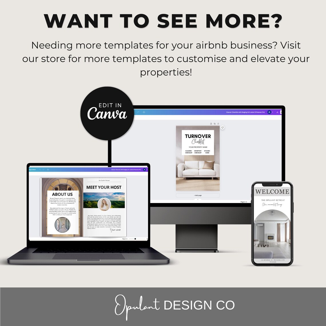Airbnb Instagram Template, Airbnb Social Media Post Template, Airbnb ...