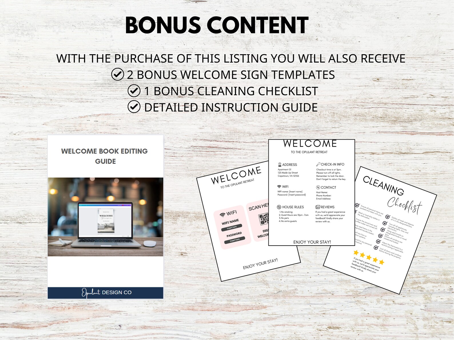 Airbnb Welcome Book Template, STR Manual, Host Guidebook Template ...