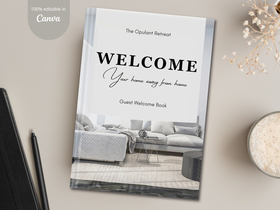 Welcome Guide Template for Airbnb, STR House Manual Template, Check in ...