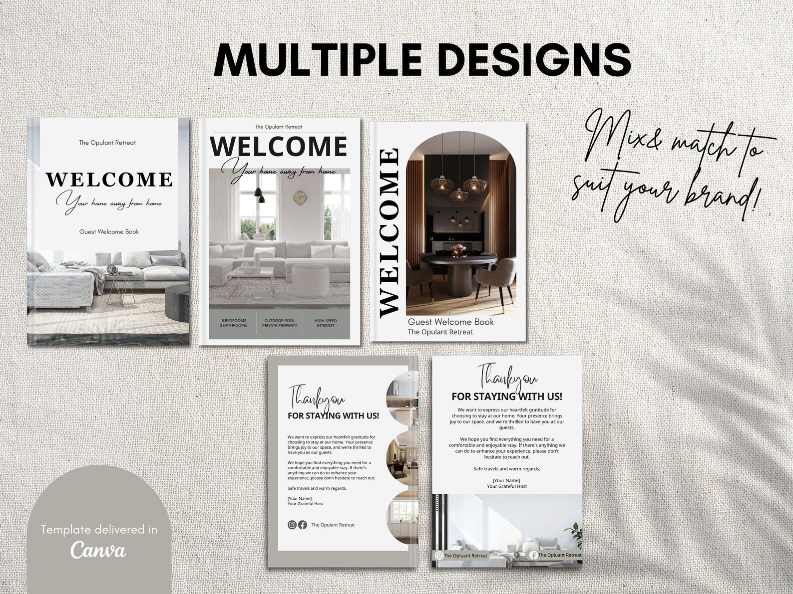 Airbnb Welcome Book Template, STR Manual, Host Guidebook Template ...