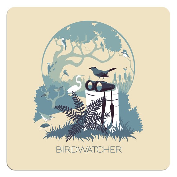 BIRDWATCHER Vinyl Sticker - Etsy