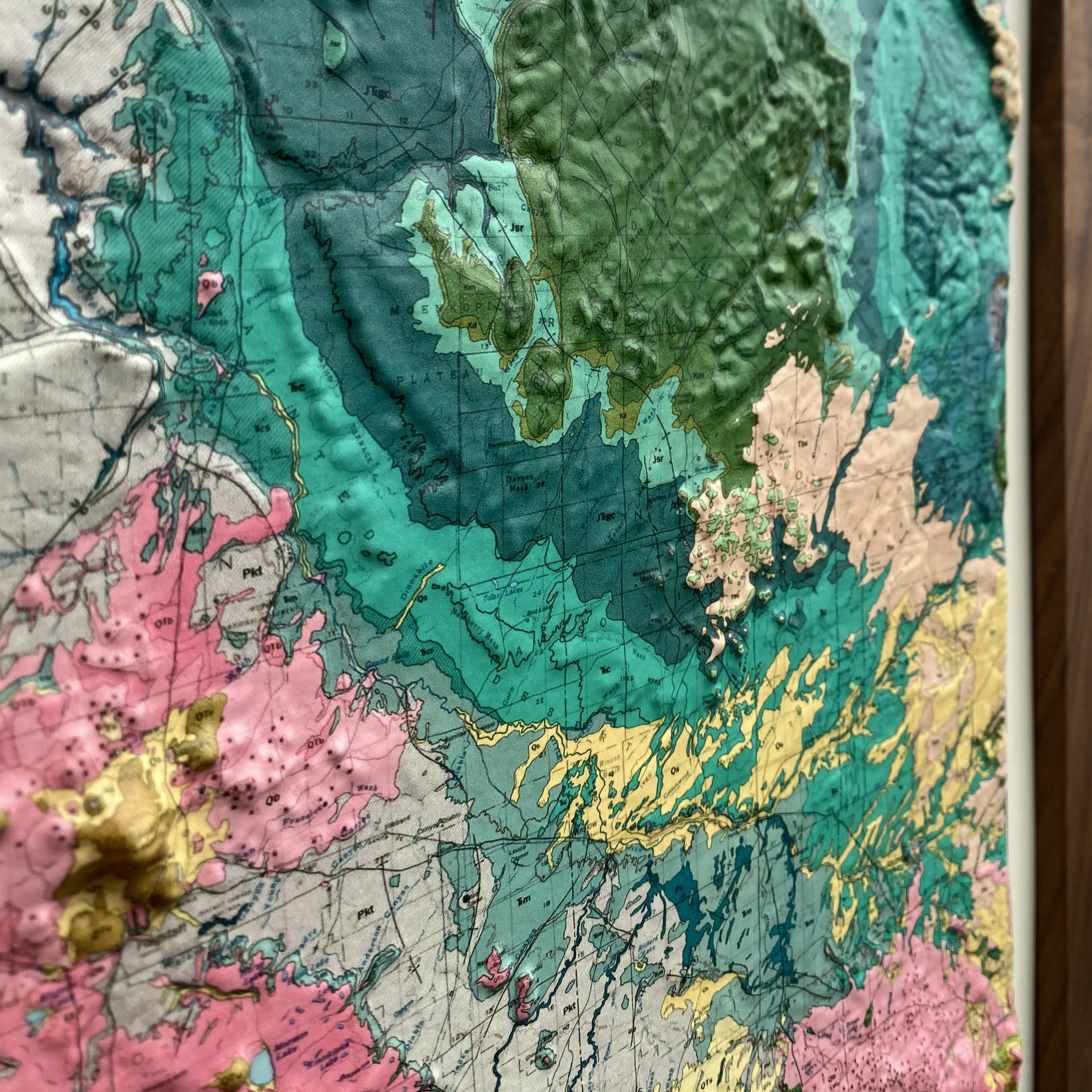 3D Raised Relief Map of Arizona - Etsy