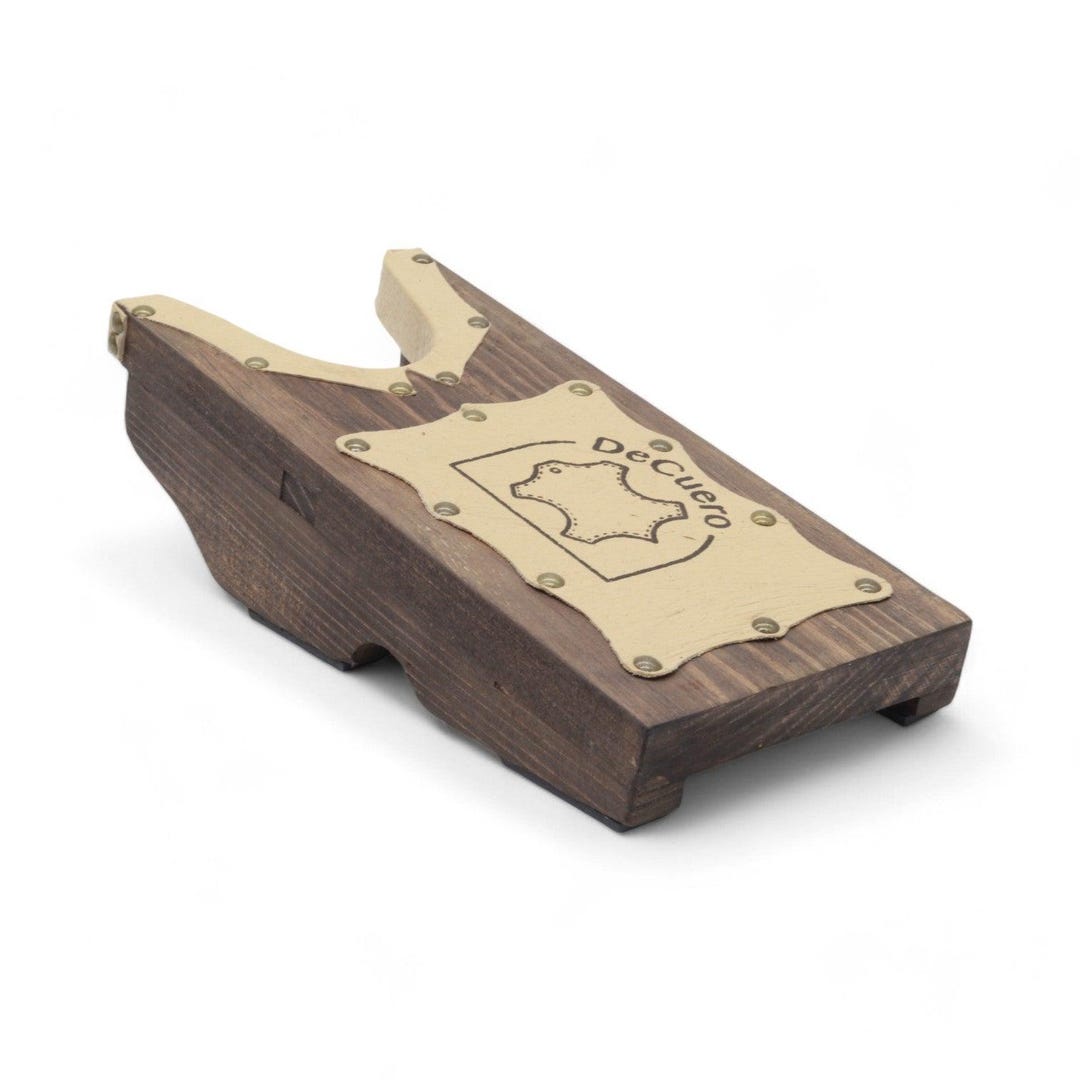 Decuero's Pine Wood & Beige Leather Boot Jack - Etsy
