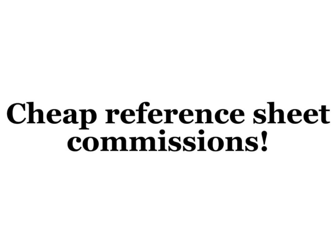 Cheap Reference Sheet Commissions! - Etsy