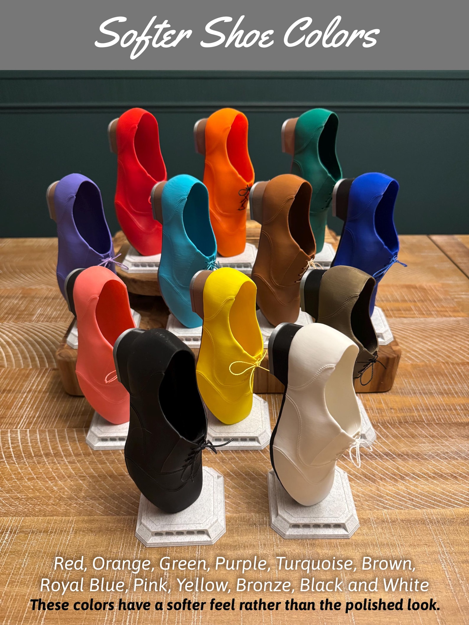 3D Printed Tap Shoe: Personalized Recital Gift, Pen, Brush or Flower ...