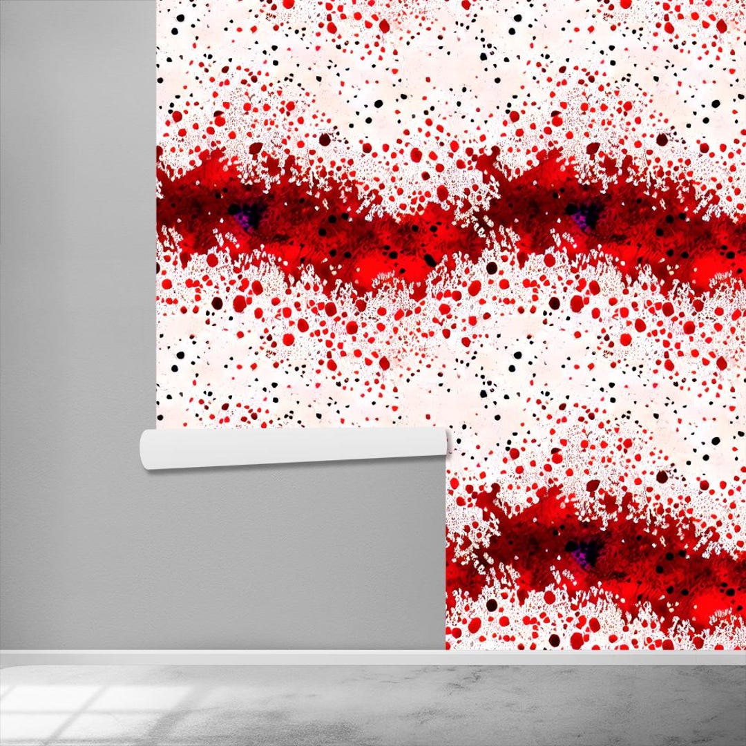 Blood Spatter Pattern 4 Wallpaper - Etsy