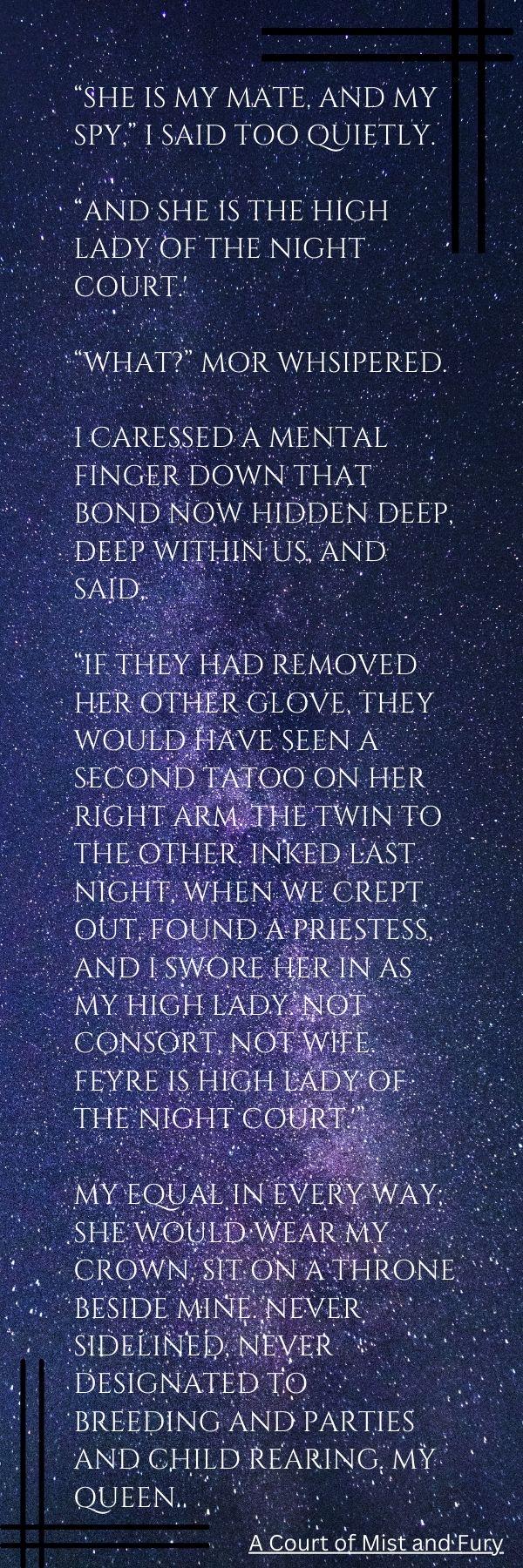 ACOTAR Bookmark 1 - Etsy