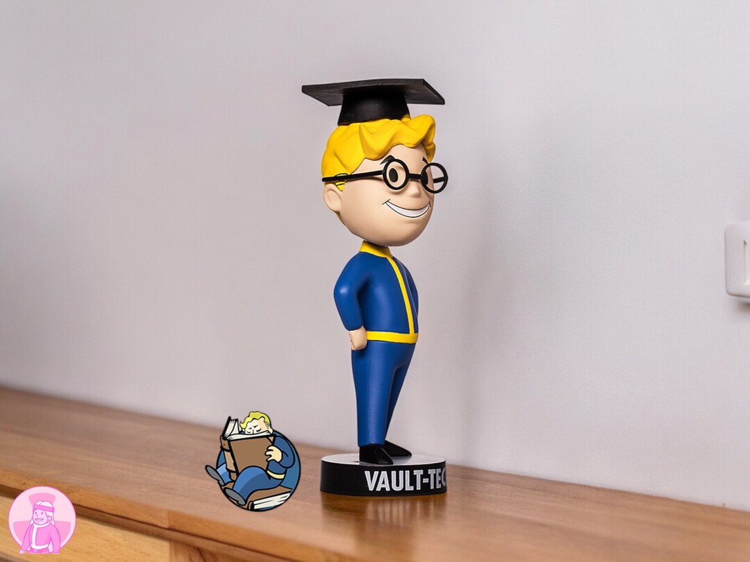 Vault Boy Bobblehead - Graduation 3D Printed Game Toy, Handmade ...