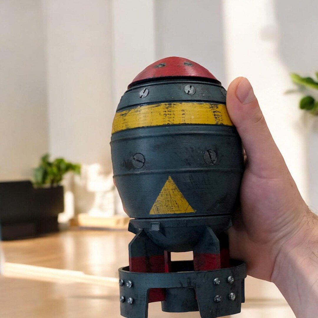 Mini Nuke Storage Box, Nuke Bomb Coin Jar, Retro Resin Figurine ...