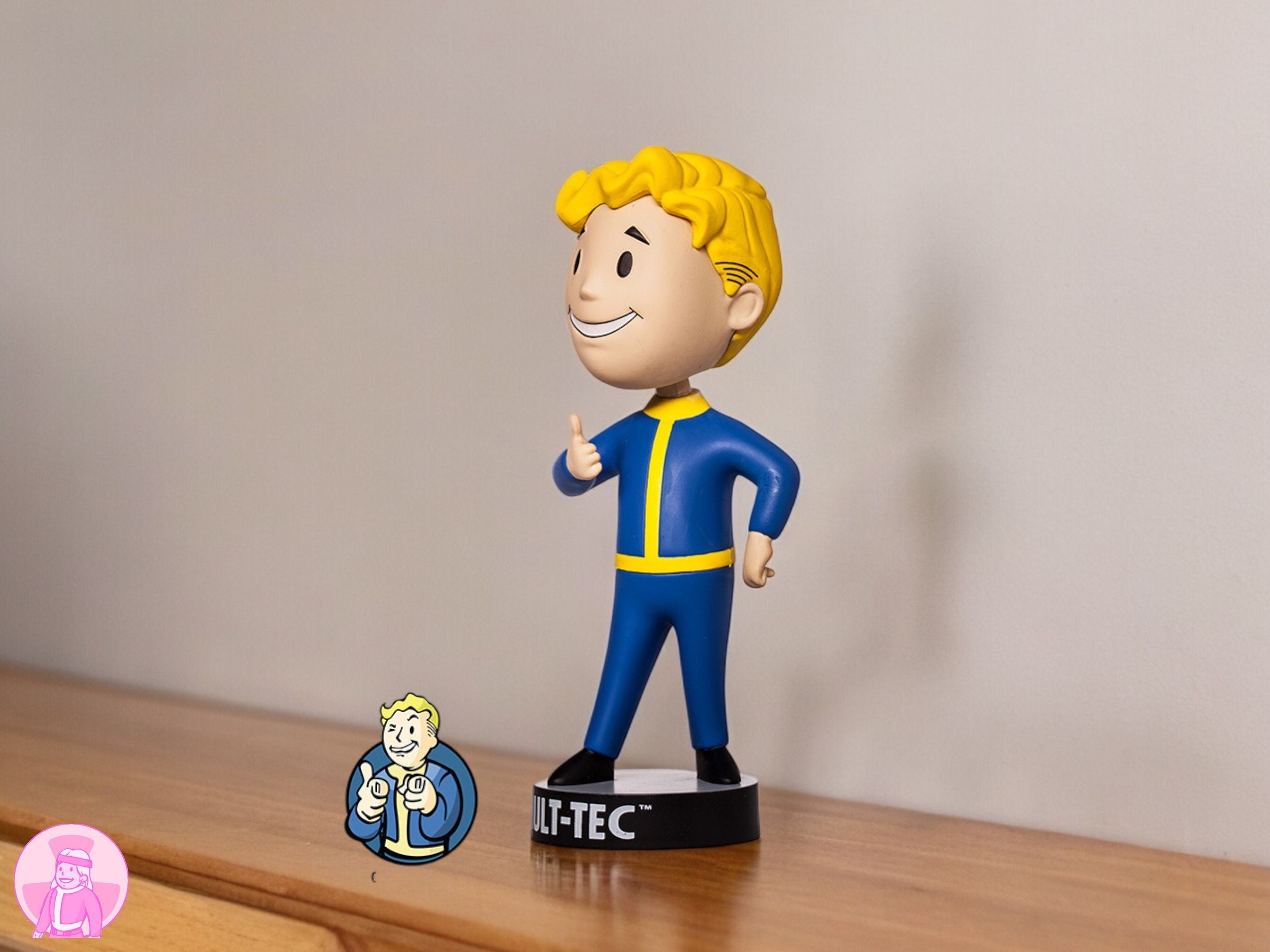 Vault Boy Bobblehead 3D Printed Game Toy, Handmade Speeching Vault Boy ...